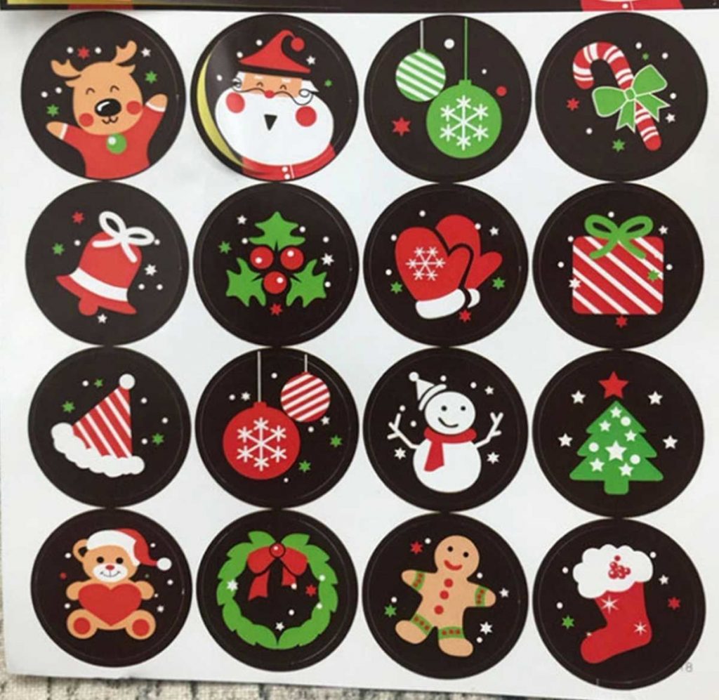 Печать наклеек на Новый Год в Москве - низкие цены в типографии TPRINT